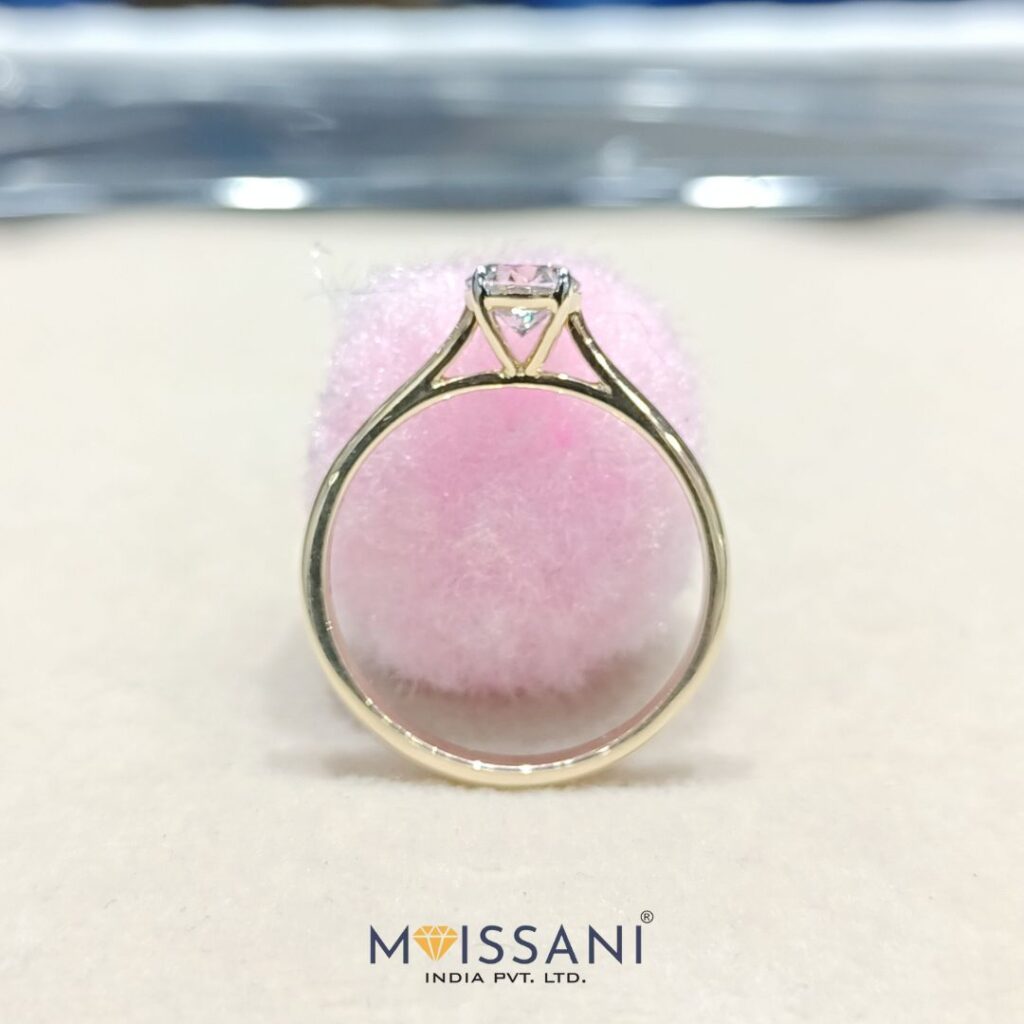Lab Grown Diamond Solitaire Round Shape Ring- LG0038