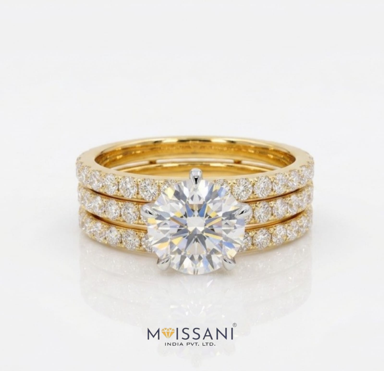 Lab Grown Diamond Radiant Shape Ring- LG0374-moissani.in